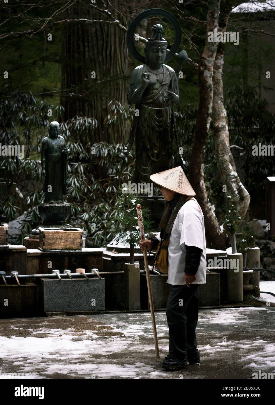 Okunoin, Japan's largest cemetery, located on Mt. Koya, the birthplace ...