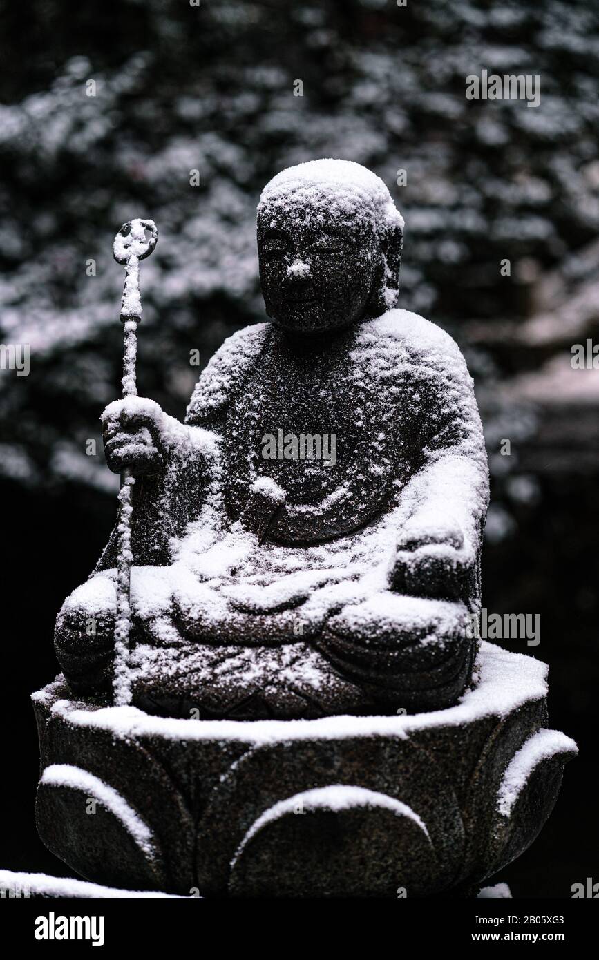 Okunoin, Japan's largest cemetery, located on Mt. Koya, the birthplace ...