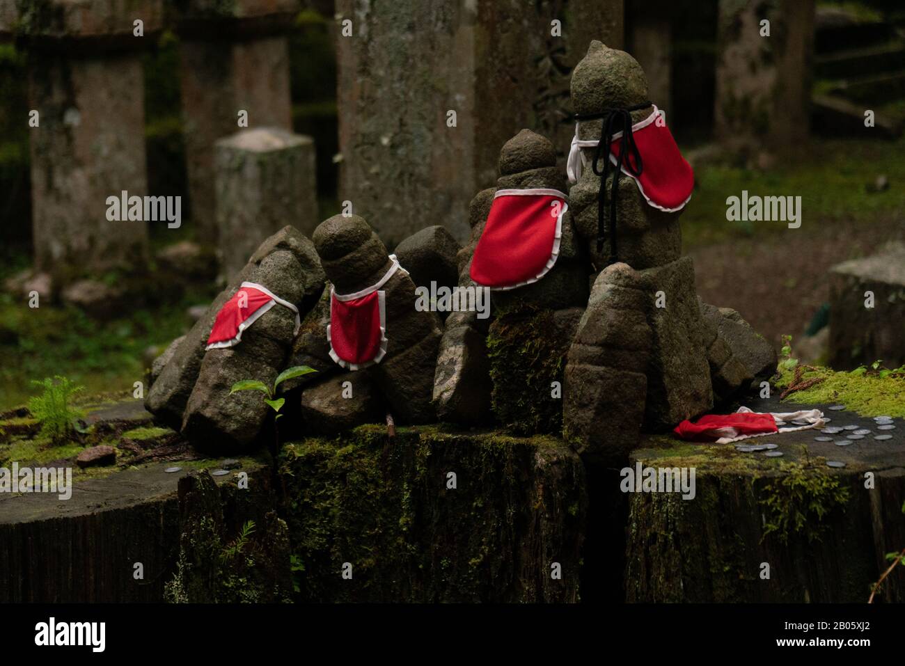 Okunoin, Japan's largest cemetery, located on Mt. Koya, the birthplace ...