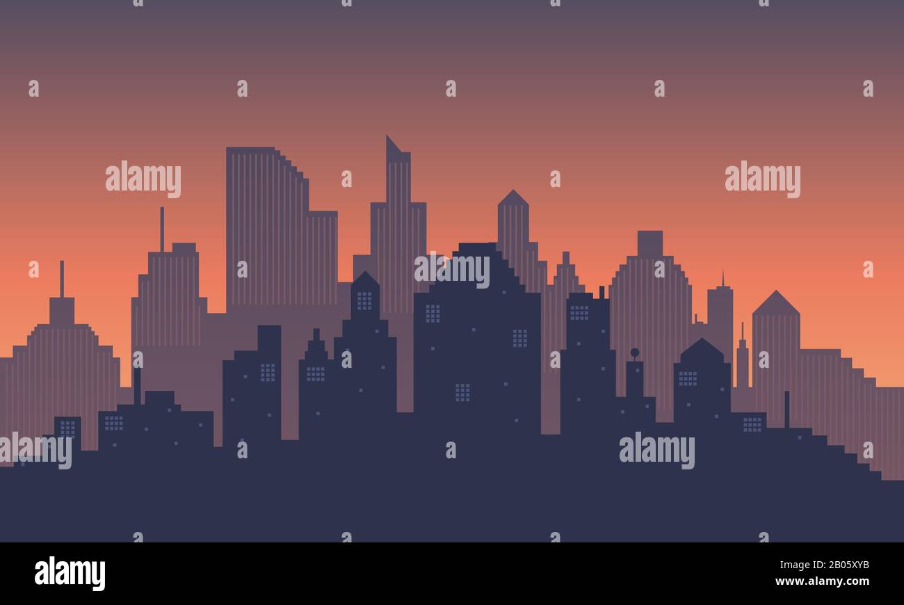 Morning view office building in Stock Vector Images - Alamy