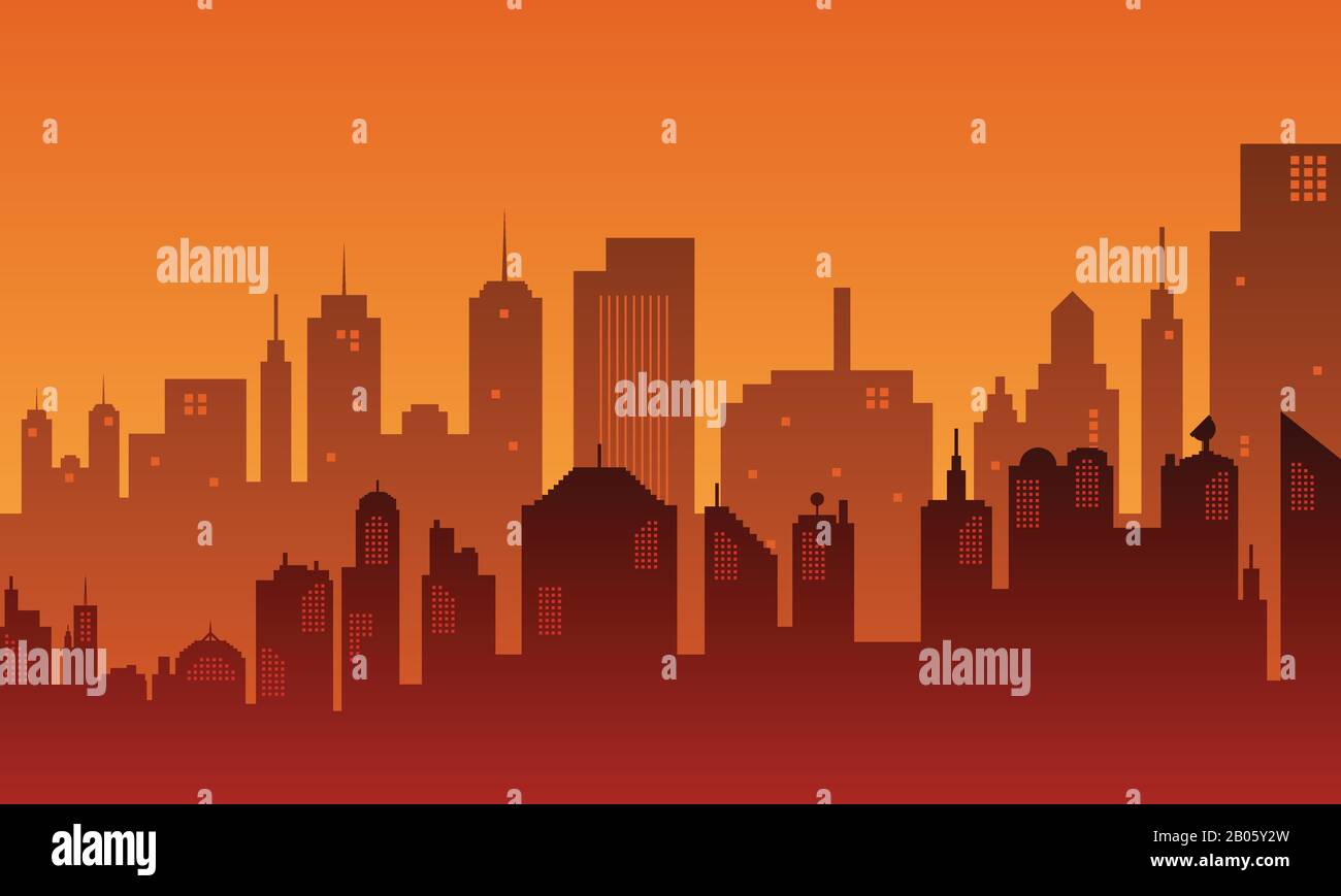 Lights in office buildings Stock Vector Images - Alamy