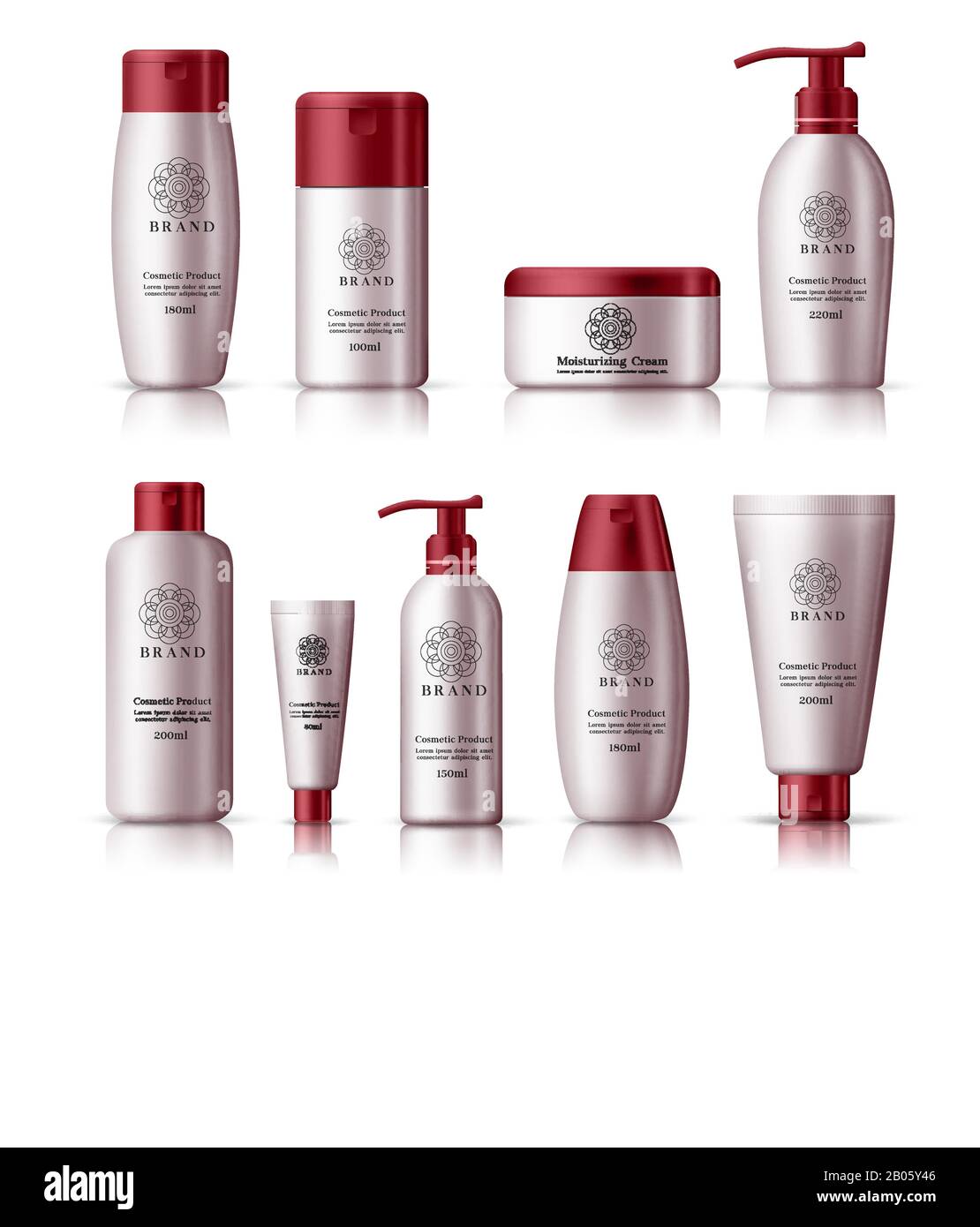 Cosmetics advertisement Stock Vector Images - Alamy