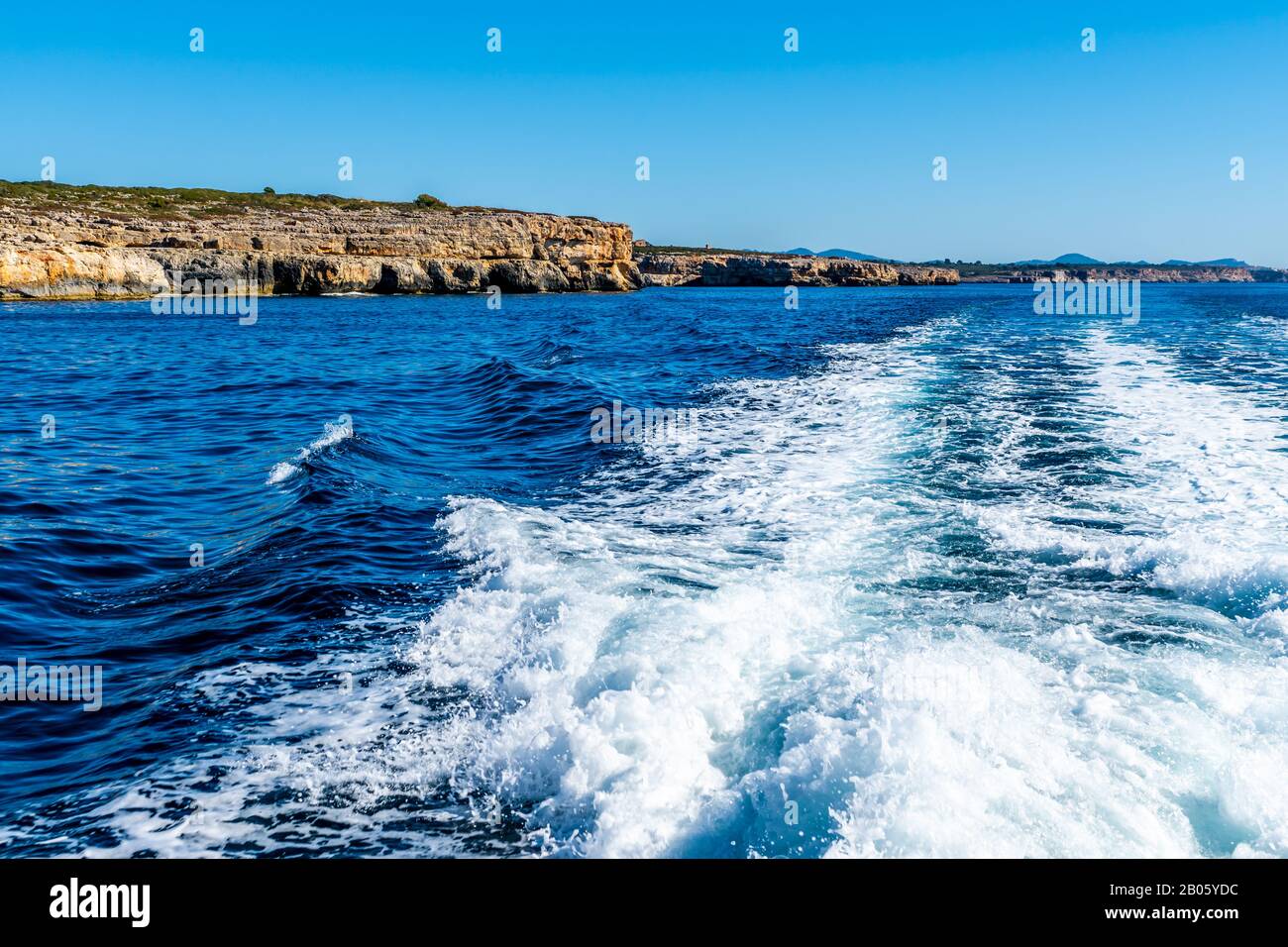 Mallorca summer vacation east coast with sea view Stock Photo - Alamy