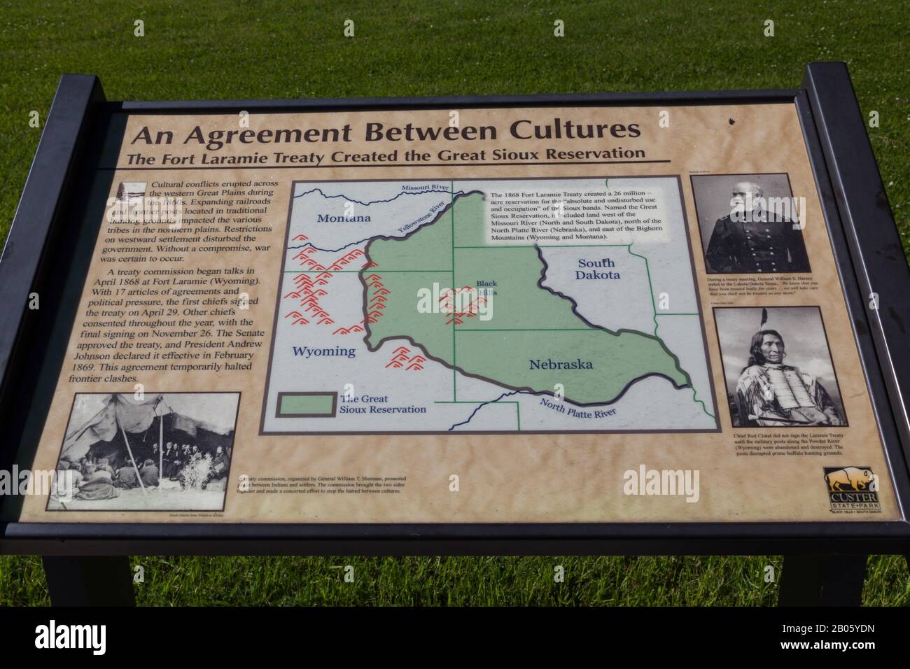 Sioux reservation map hi-res stock photography and images - Alamy