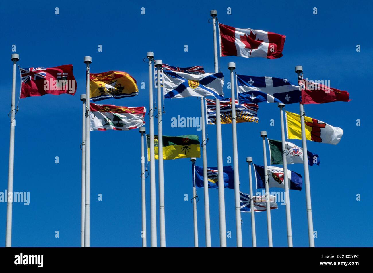 Canadian provincial flags hi-res stock photography and images - Alamy