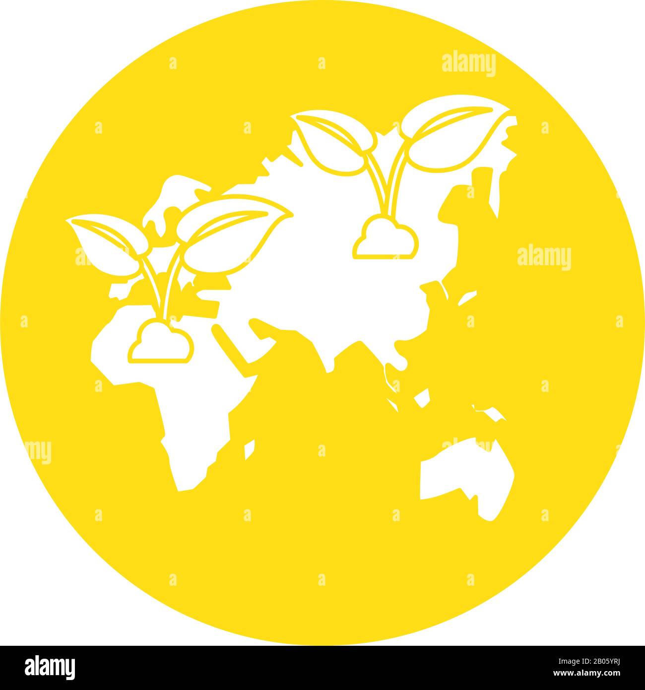 leafs plants ecology in the world maps Stock Vector Image & Art - Alamy