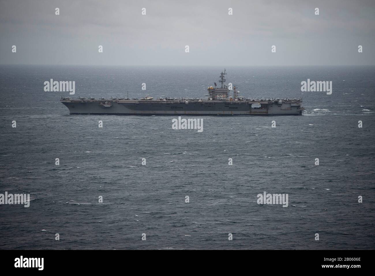 200131-N-KT825-1020 ATLANTIC OCEAN (Jan. 31, 2020) The aircraft carrier ...