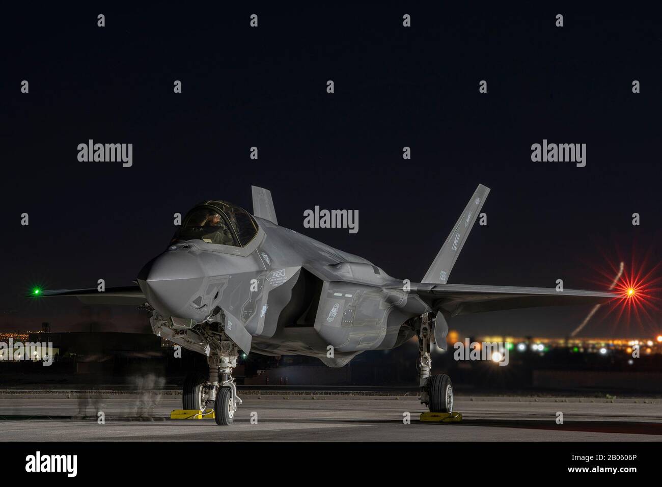 An F-35A Lightning II fighter jet assigned to the 421st Fighter Squadron (FS) at Hill Air Force ...