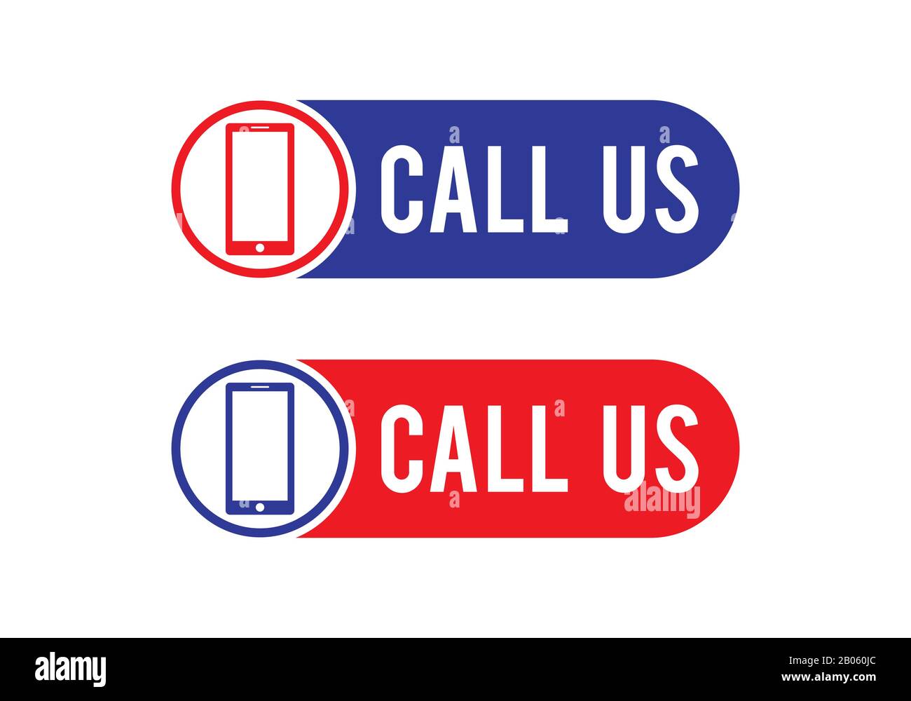 Call Us button, Contact Us icon design, Call Us Banner Stock Vector ...