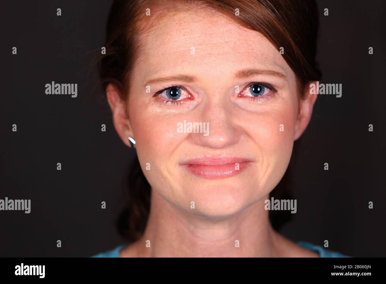 Women Female Mother Crying Tears of Happiness or Sadness Stock Photo ...