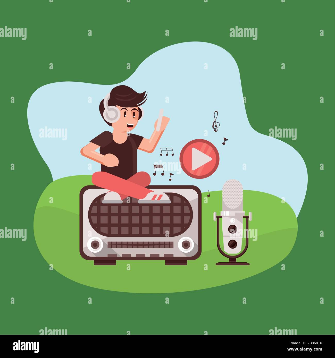 Announcer Stock Vector Images - Alamy