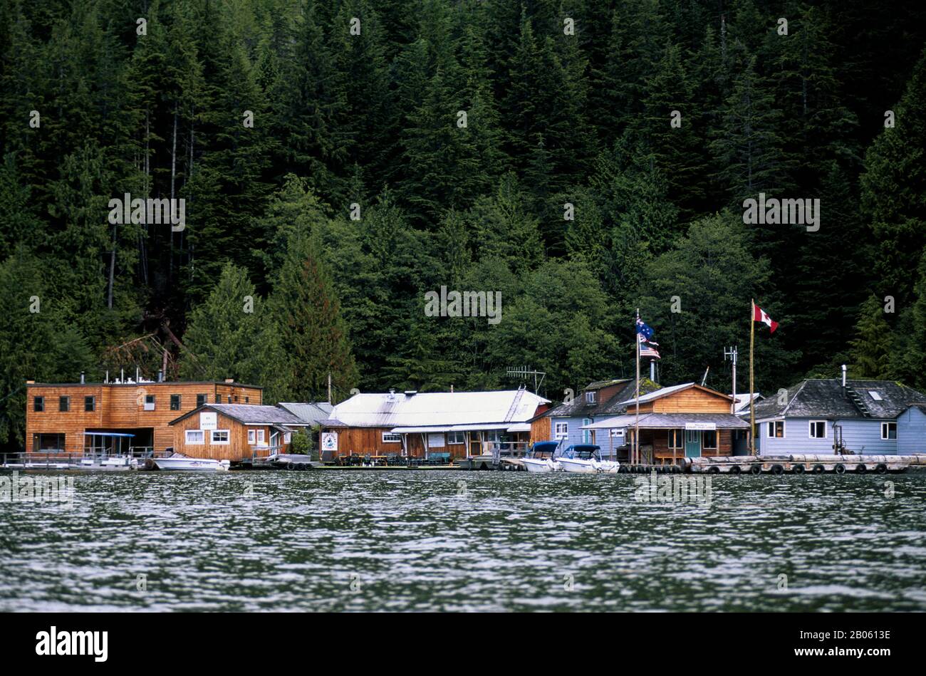 CANADA, BRITISH COLUMBIA, KNIGHT INLET FJORD, VIEW OF KNIGHT INLET ...