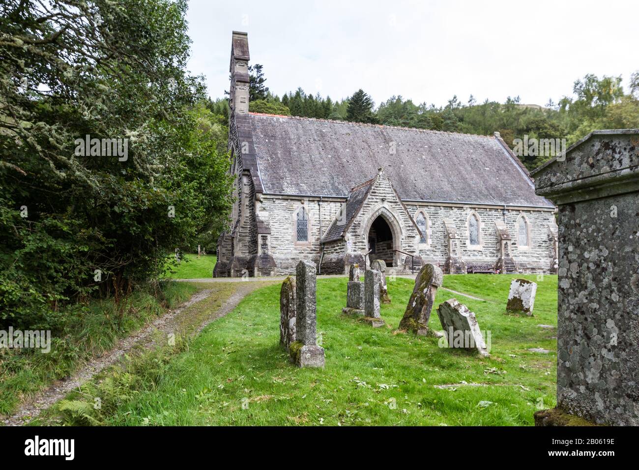 Balquhidder, Scotland - September 17 2019: Balquhidder Church and ...