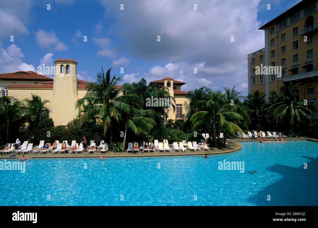 USA, FLORIDA, MIAMI, CORAL GABLES, BILTMORE HOTEL, SWIMMING POOL Stock ...
