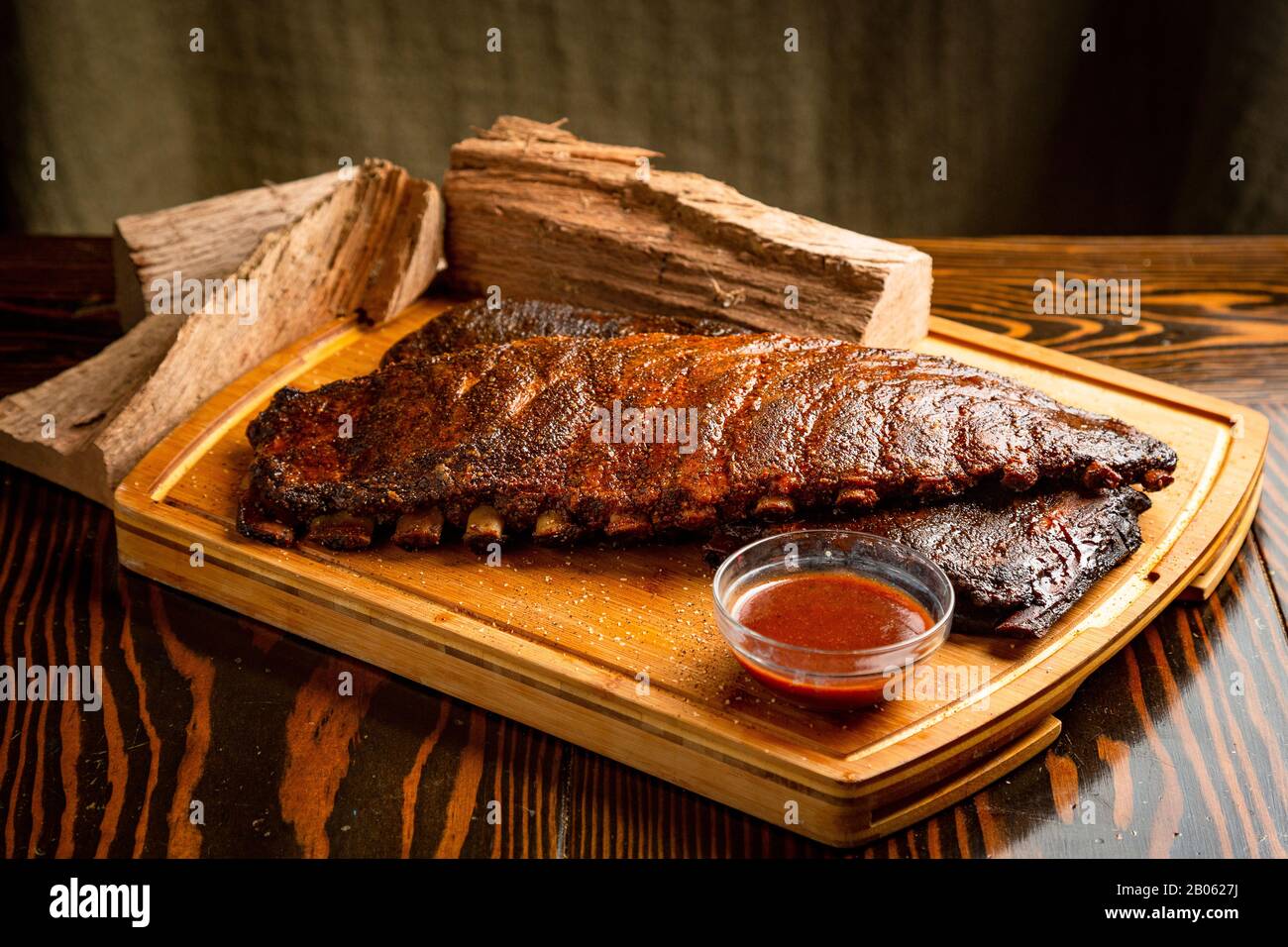 Barbecue Ribs and Brisket Food Photography Stock Photo - Alamy