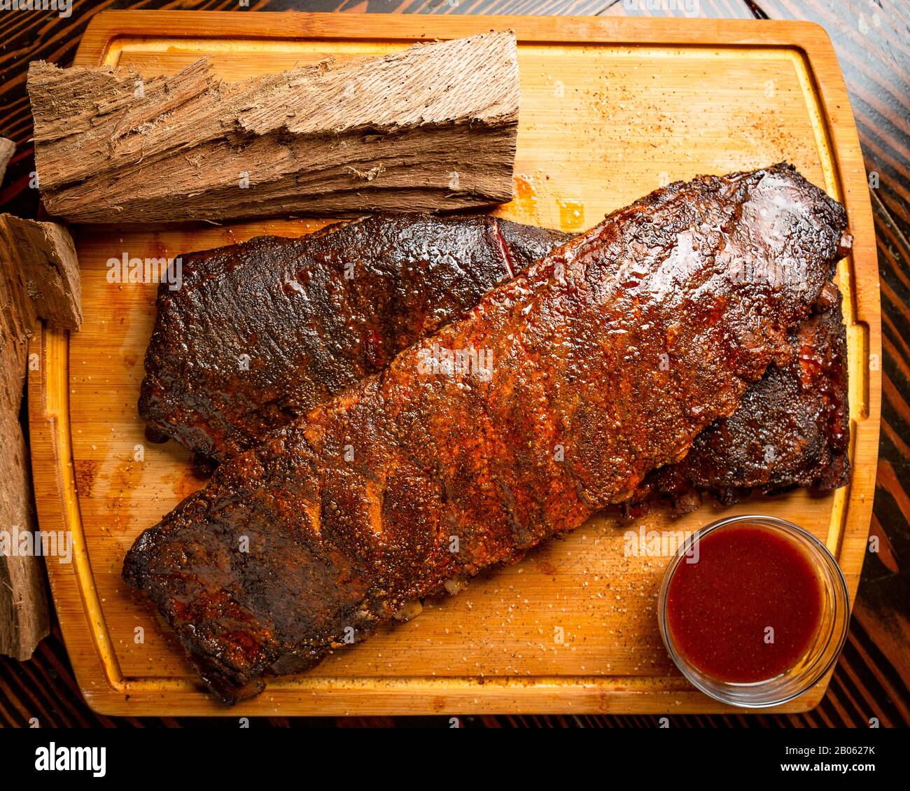 Barbecue Ribs and Brisket Food Photography Stock Photo - Alamy
