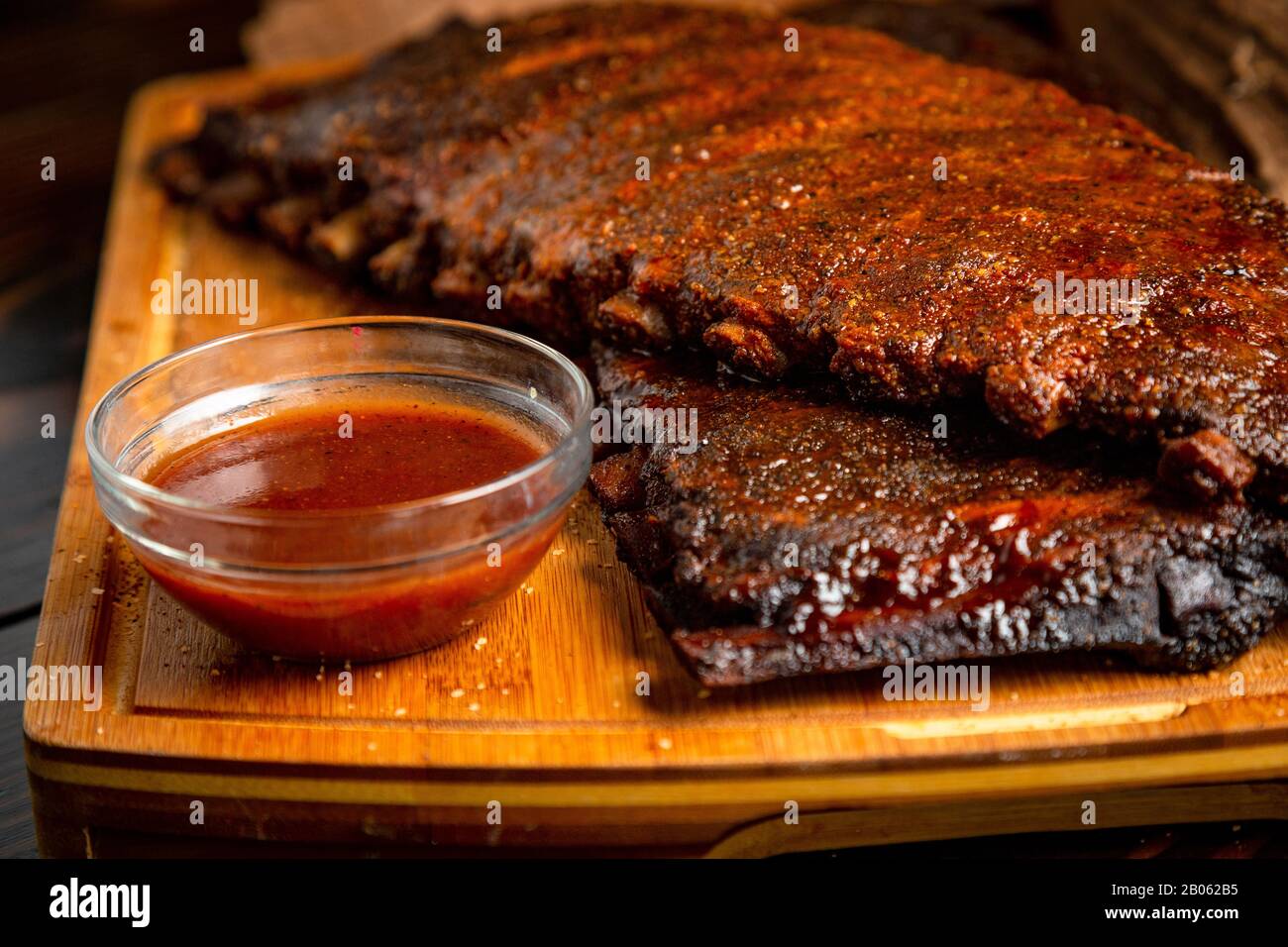 Barbecue Ribs and Brisket Food Photography Stock Photo - Alamy