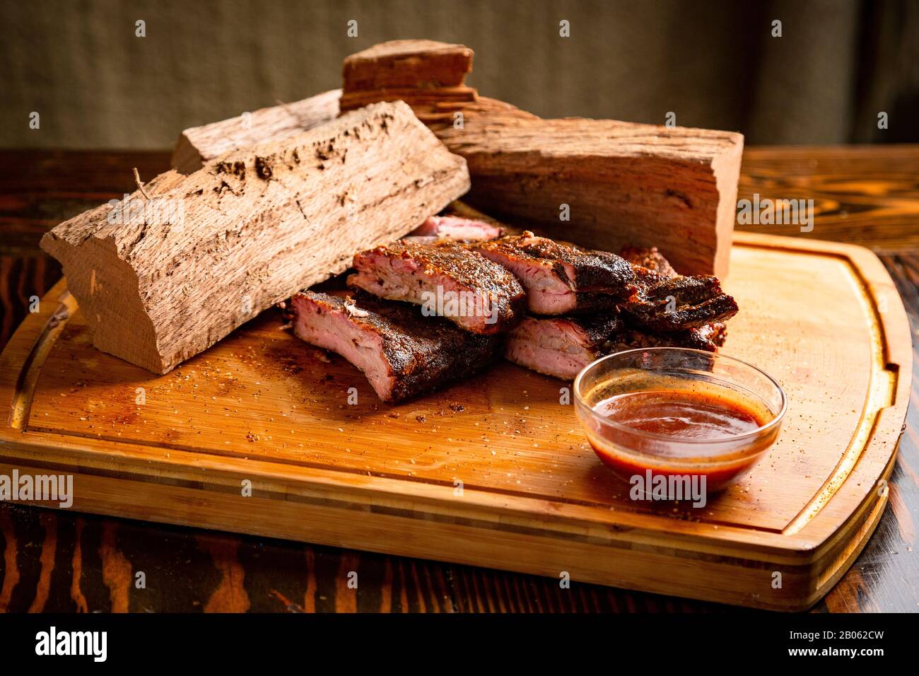 Barbecue Ribs and Brisket Food Photography Stock Photo - Alamy