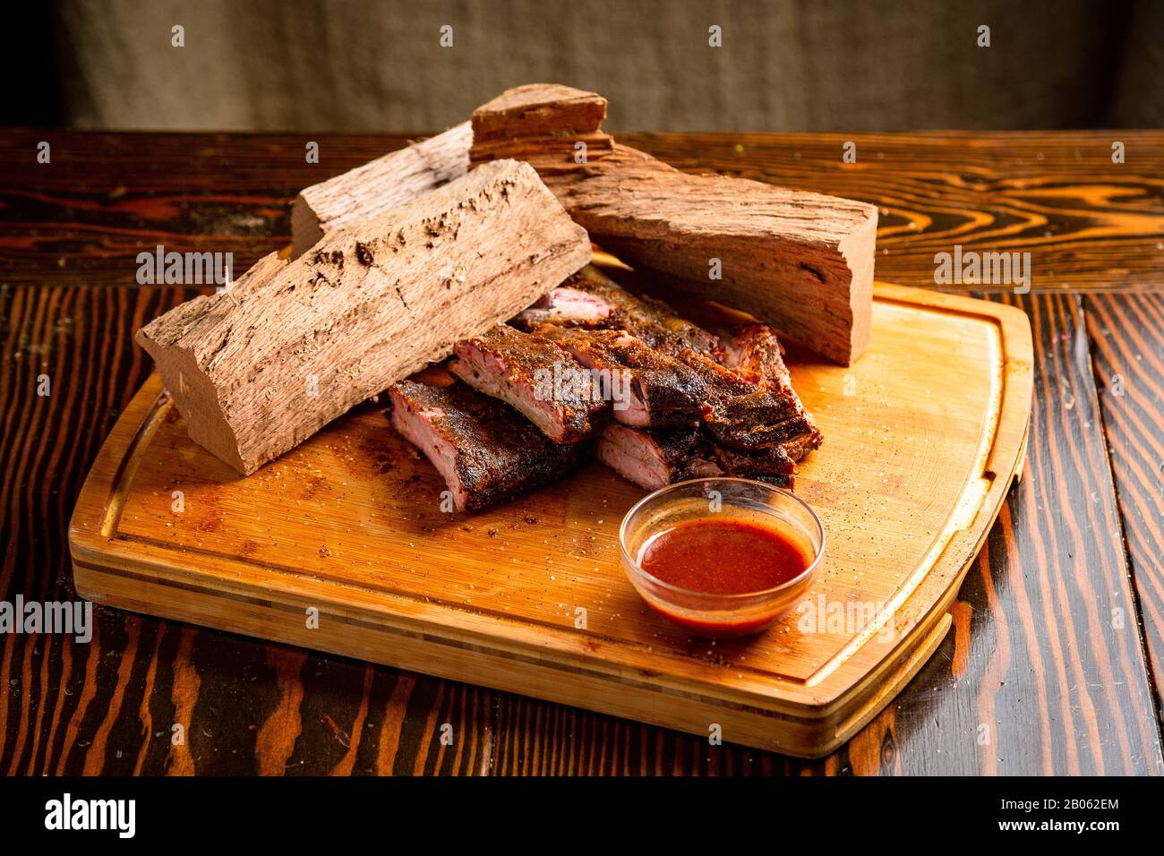 Barbecue Ribs and Brisket Food Photography Stock Photo - Alamy