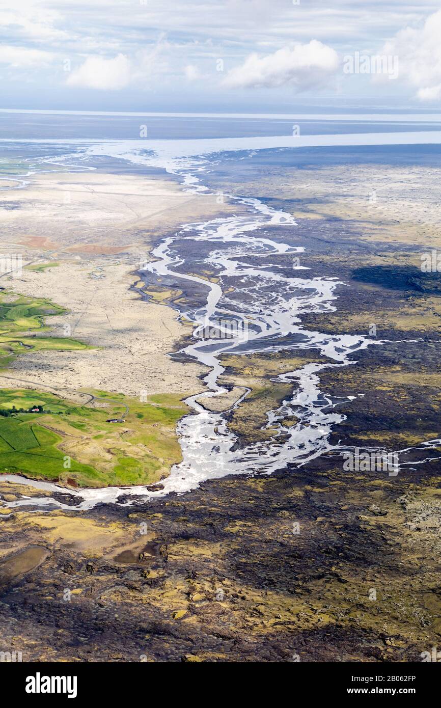 Iceland aerial photography Stock Photo - Alamy