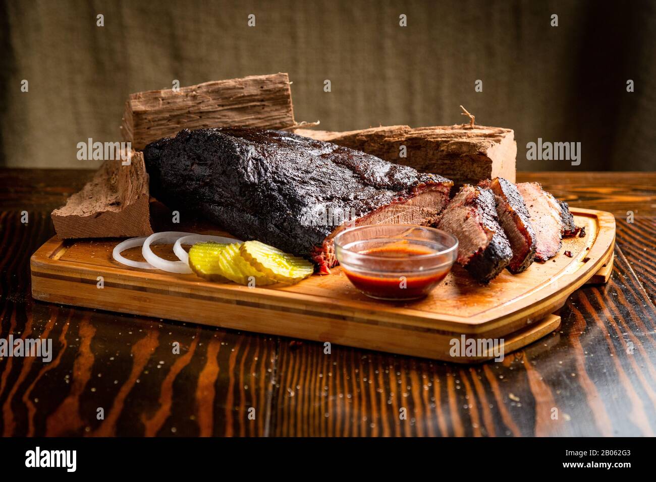 Barbecue Ribs and Brisket Food Photography Stock Photo - Alamy