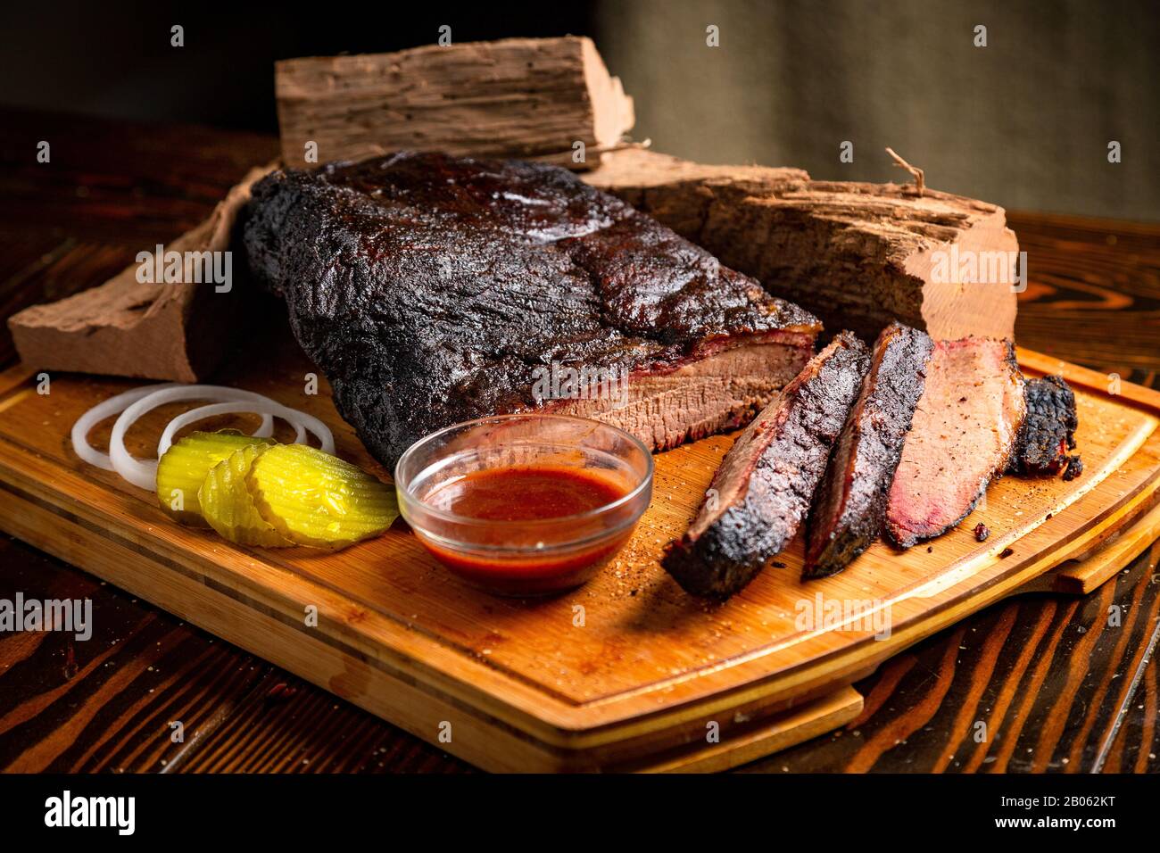 Barbecue Ribs and Brisket Food Photography Stock Photo - Alamy