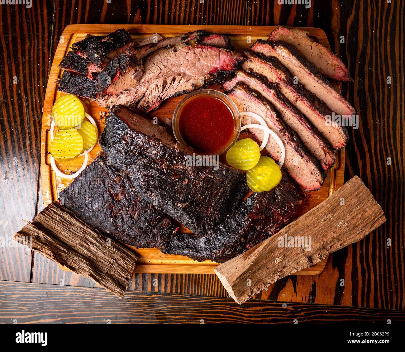 Barbecue Ribs and Brisket Food Photography Stock Photo - Alamy