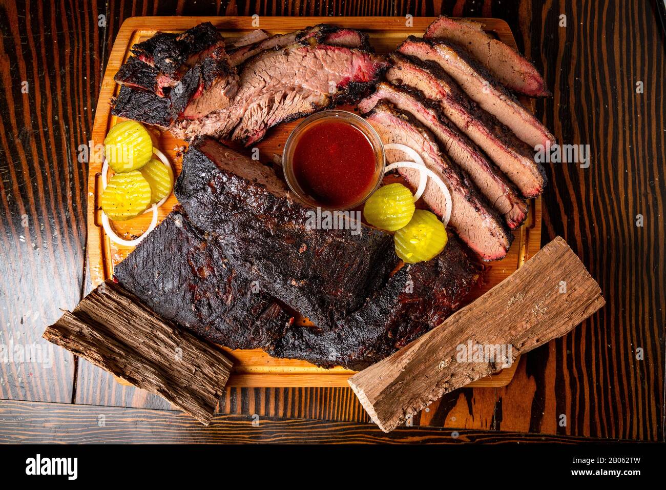 Barbecue Ribs and Brisket Food Photography Stock Photo - Alamy