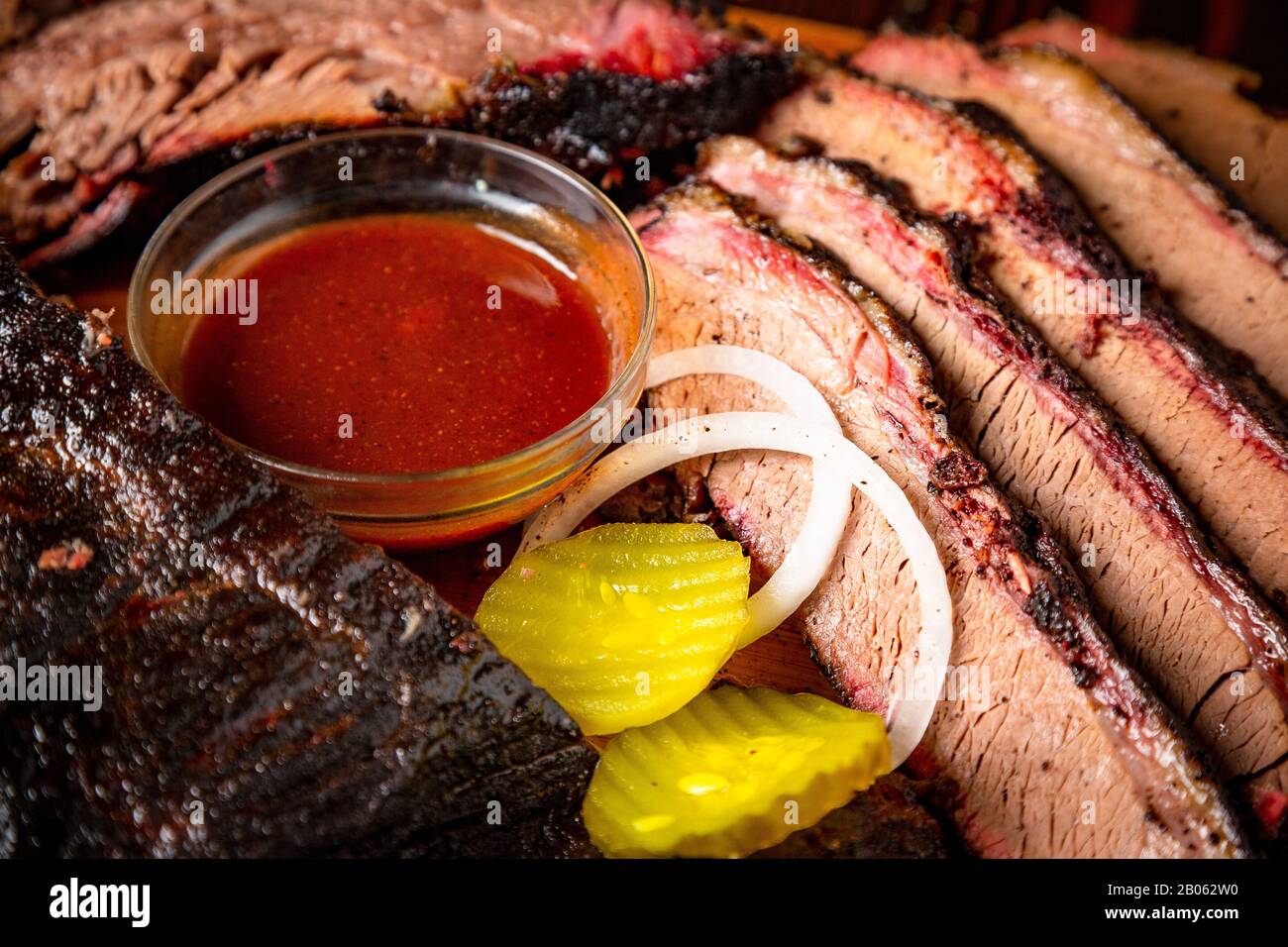 Barbecue Ribs and Brisket Food Photography Stock Photo - Alamy