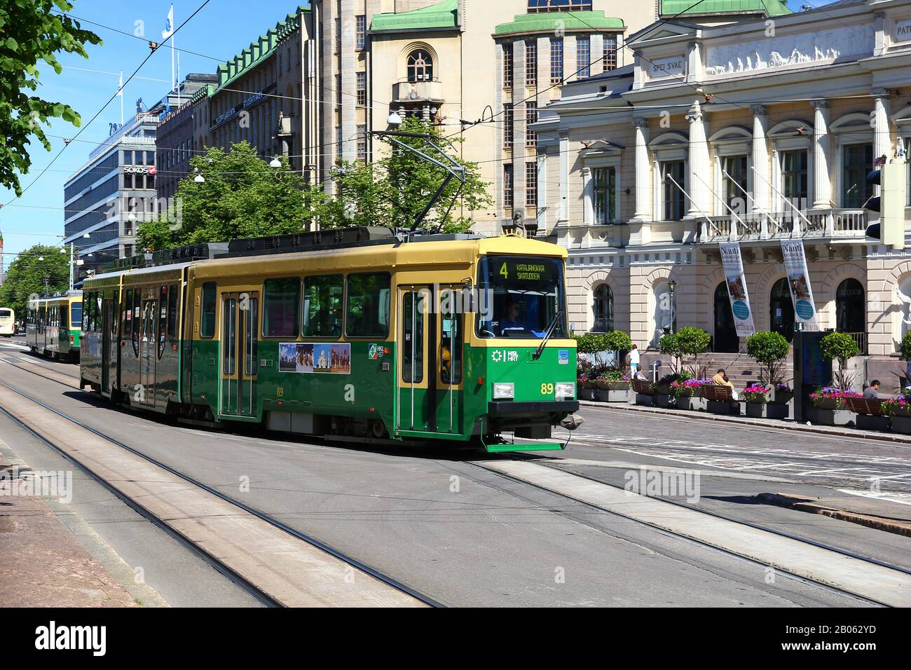 Helsinki / Finland - 22 Jun 2012: The tram in Helsinki, Finland Stock ...