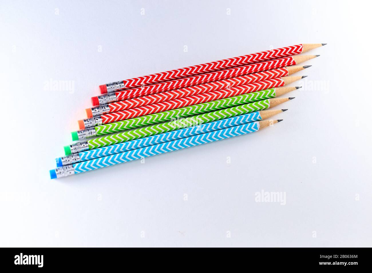 Colorful School Supply Pencils for Kids or Back to School Stock Photo ...