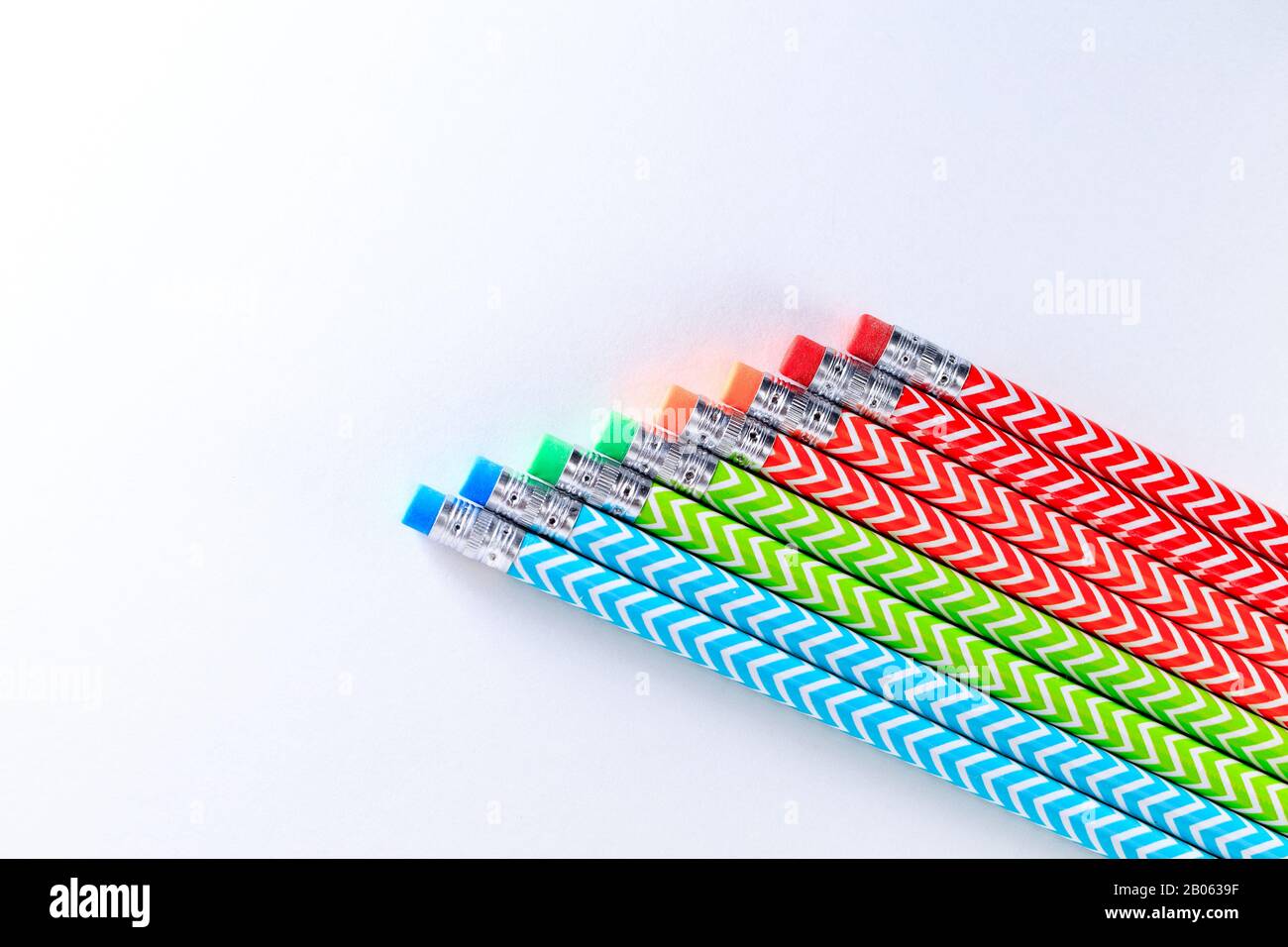 Colorful School Supply Pencils for Kids or Back to School Stock Photo ...