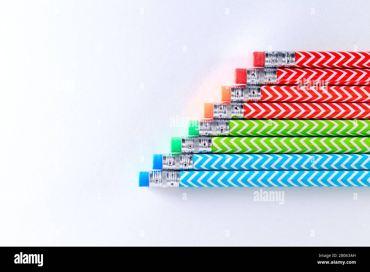 Colorful School Supply Pencils for Kids or Back to School Stock Photo ...