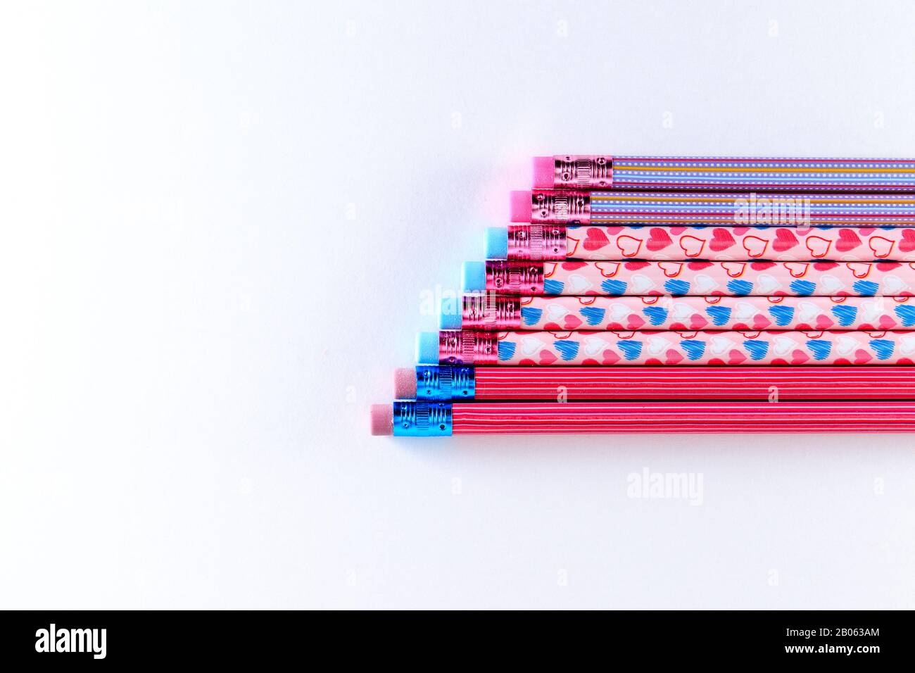 Colorful School Supply Pencils for Kids or Back to School Stock Photo ...