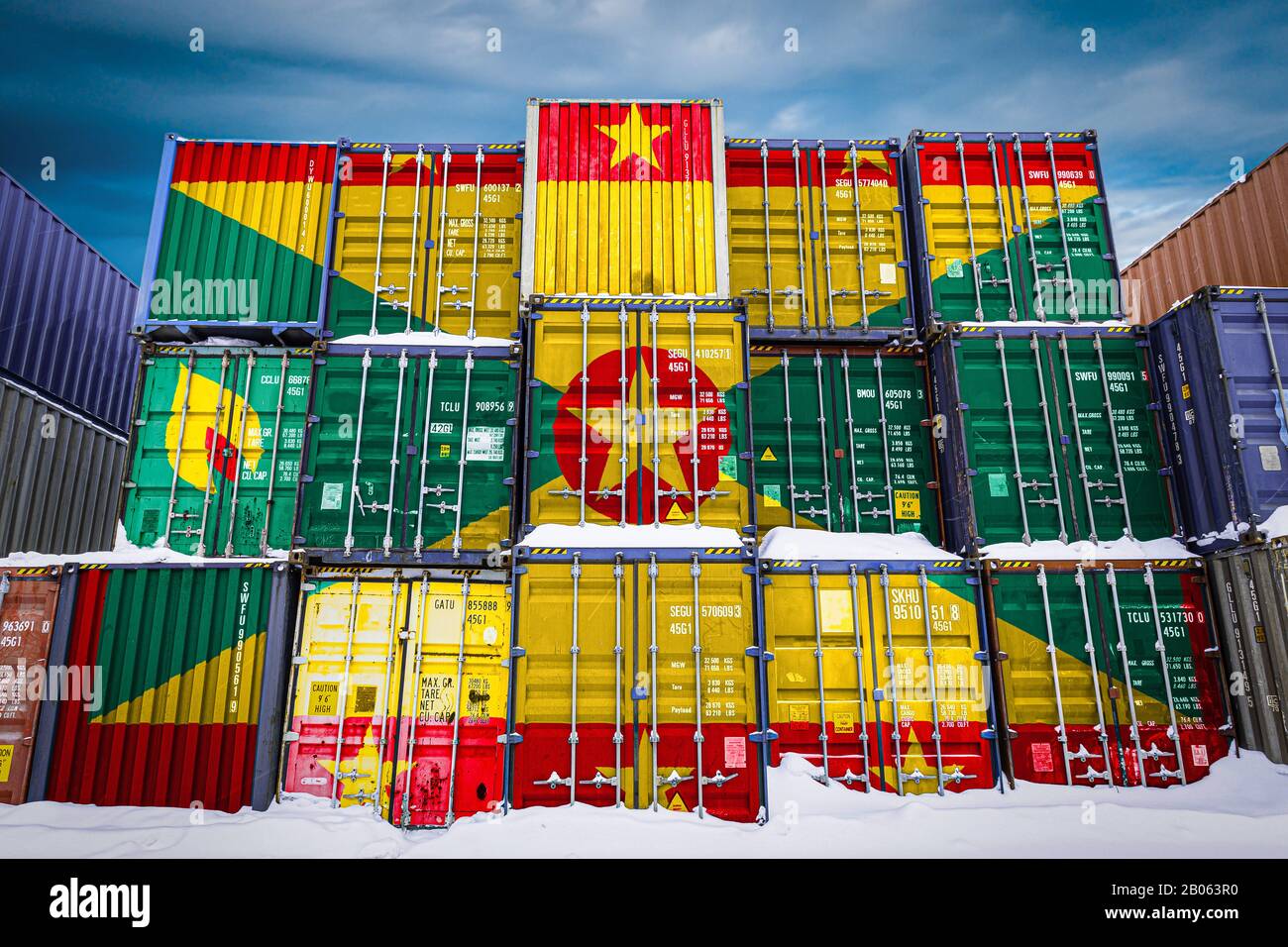 Container truck caribbean hi-res stock photography and images - Alamy