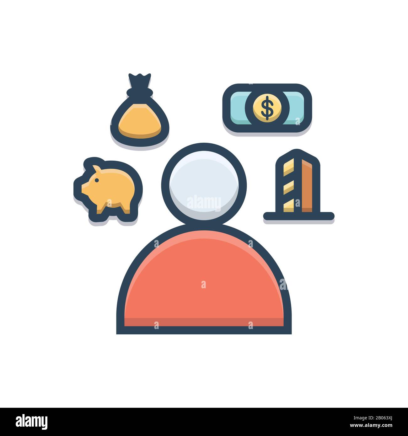 Personal finance budget planning Stock Vector Images - Alamy