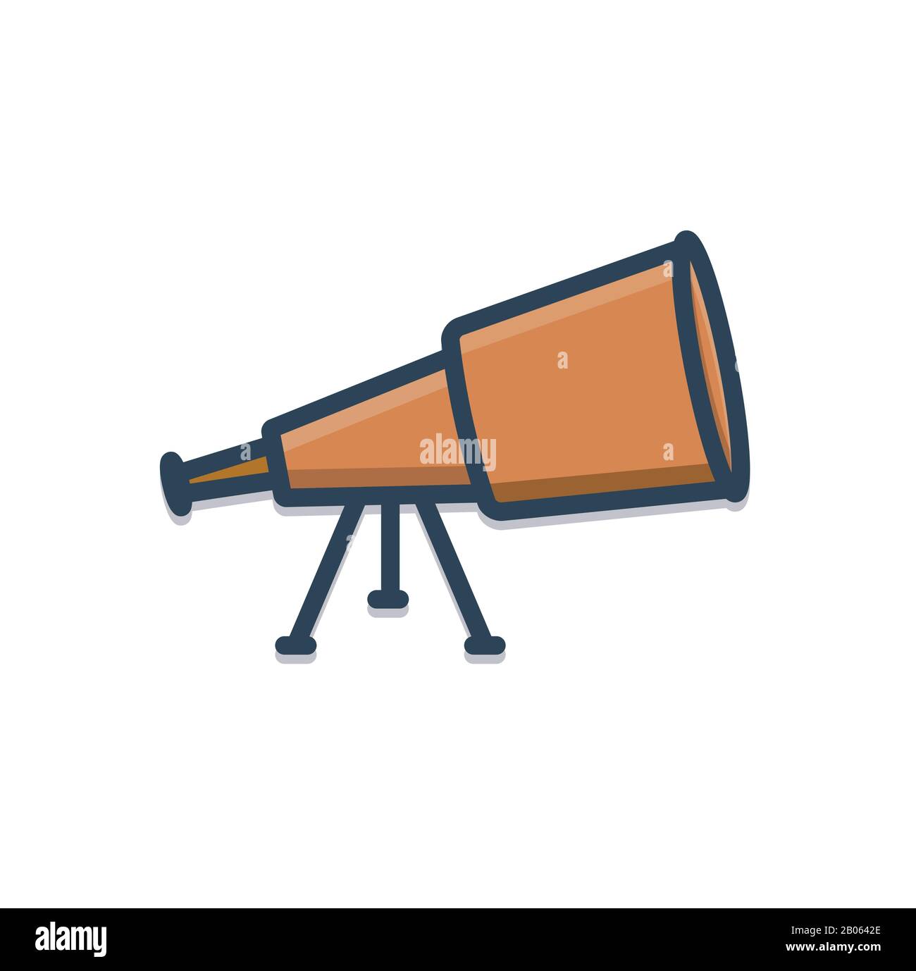 Illustration for Telescope Stock Vector Image & Art - Alamy