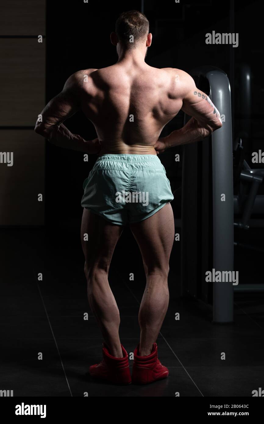 Portrait Of A Young Physically Fit Man Showing His Well Trained Body ...