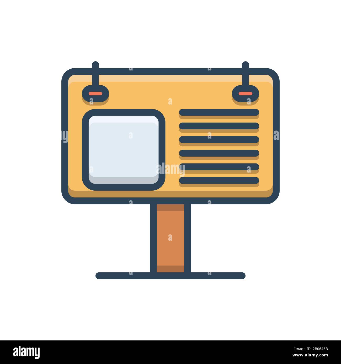 Advertising billboard logo sign Stock Vector Images - Alamy