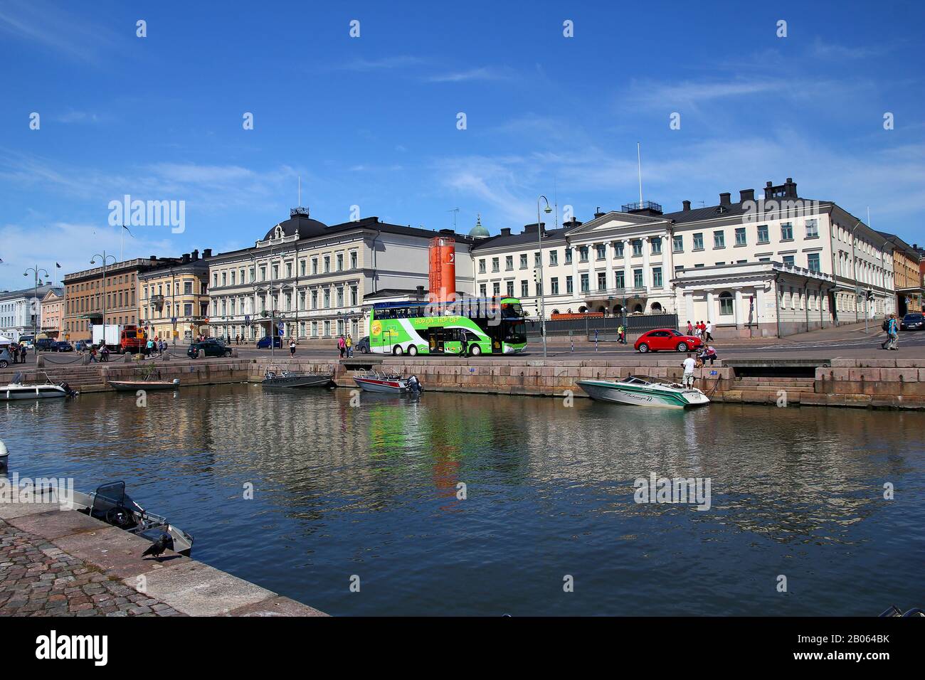 Helsinki / Finland - 22 Jun 2012: The embankment in Helsinki, Finland ...