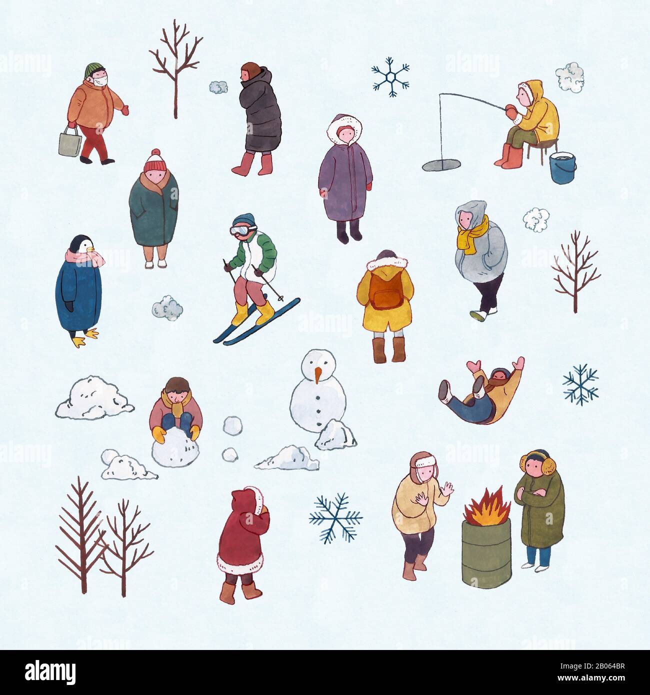 Caution penguins Stock Vector Images - Alamy