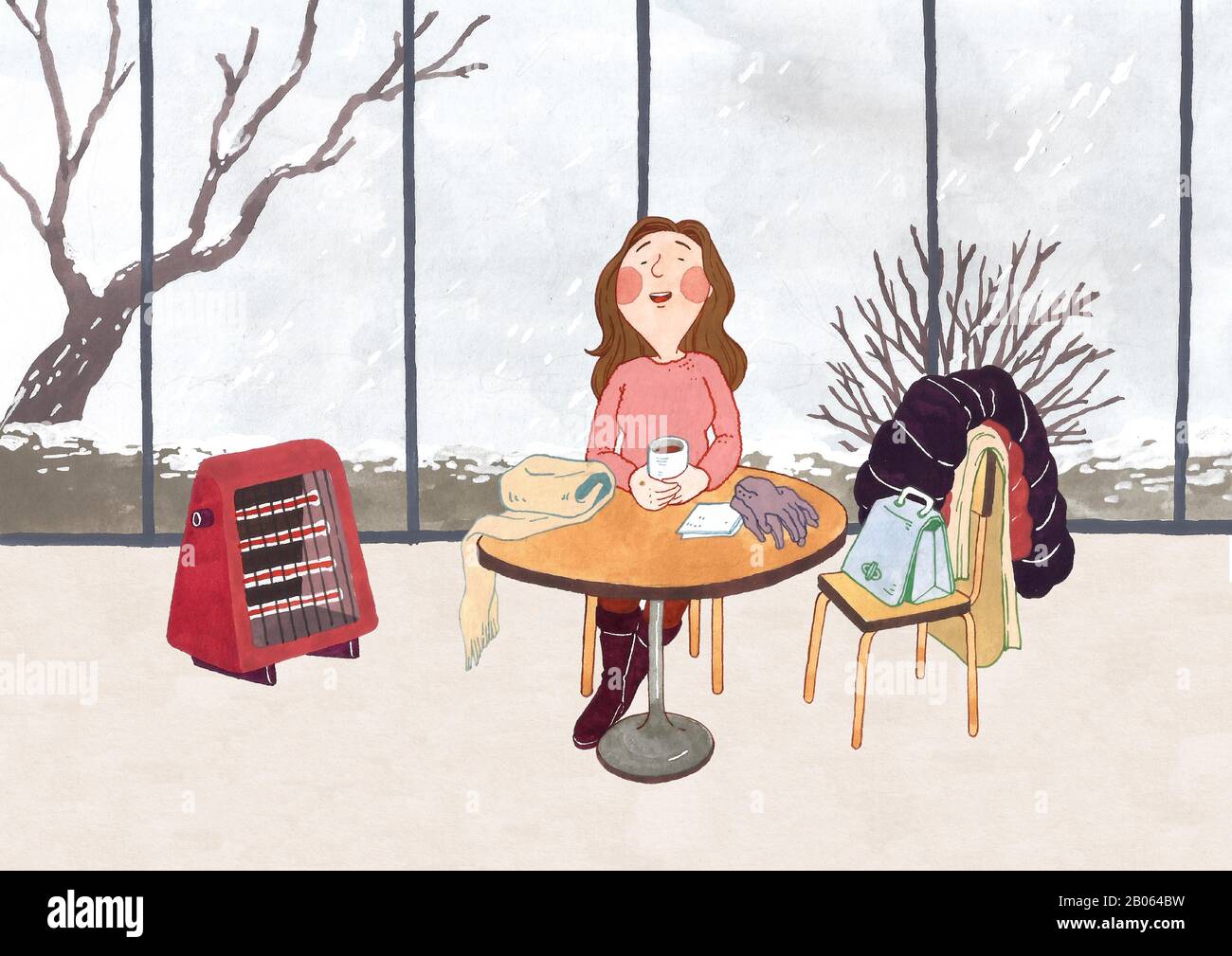 Wintertime concept, ways to stay warm or fight the winter cold ...