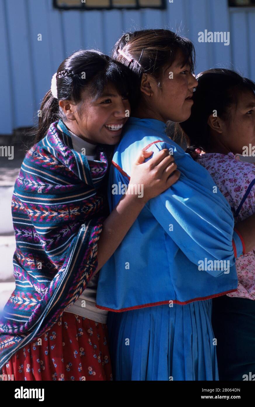 MEXICO, CHIHUAHUA, NEAR CREEL, BASIHUARE, TARAHUMARA INDIAN ELEMENTARY ...