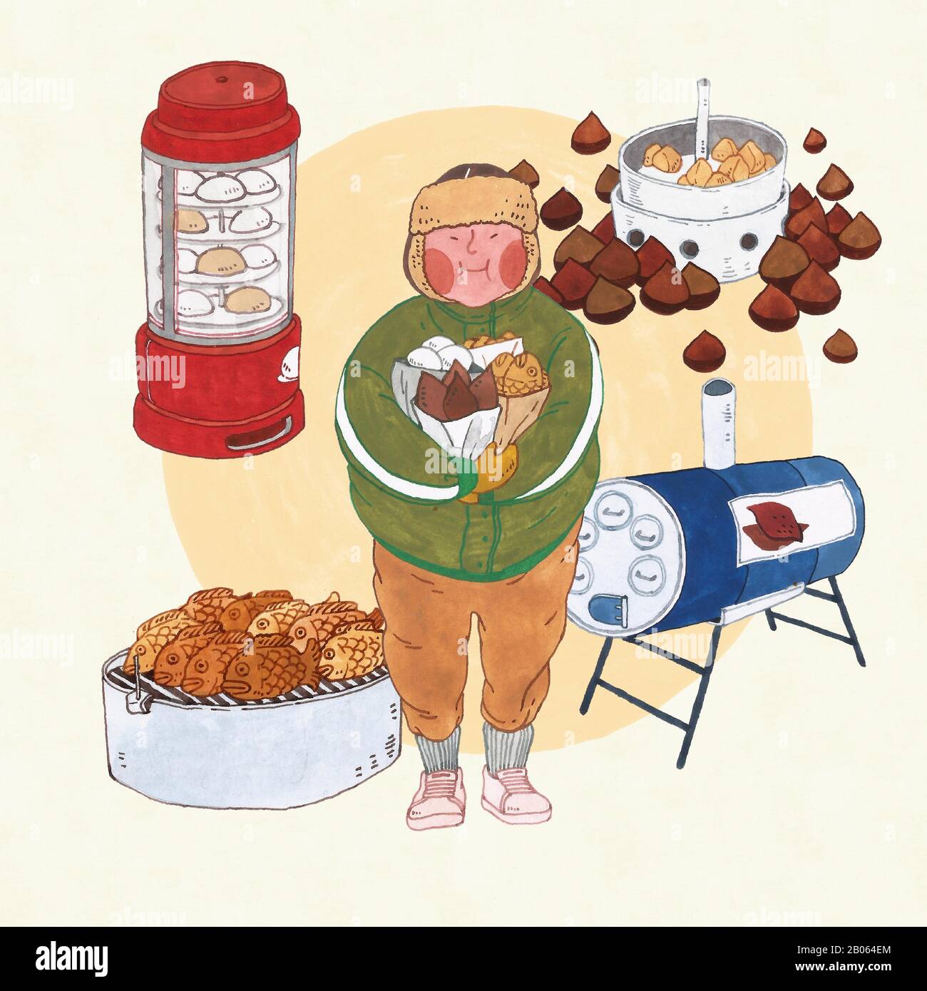 Wintertime concept, ways to stay warm or fight the winter cold ...