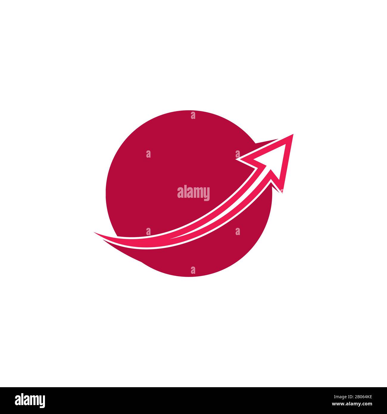 simple geometric arrow up global marketing logo vector Stock Vector ...