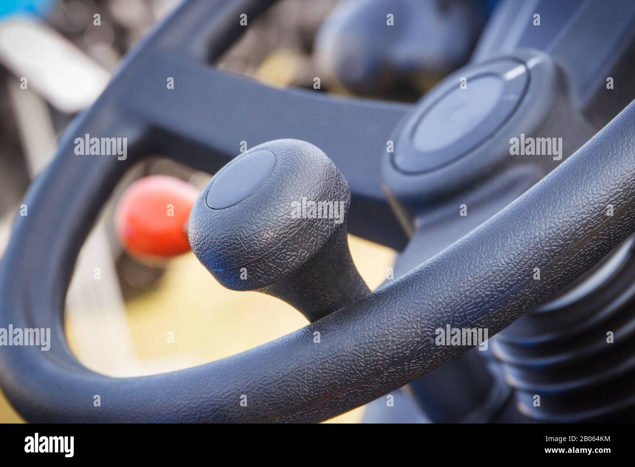 Steering wheel in agricultural or industrial machine or vehicle Stock ...