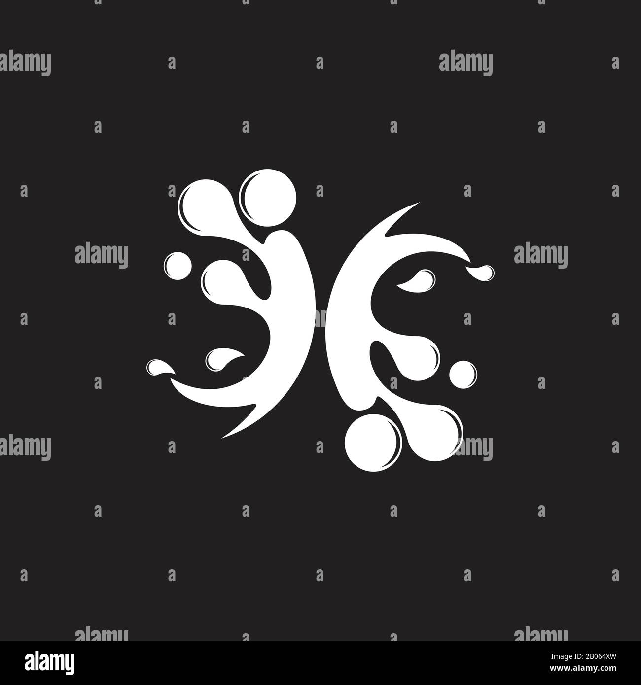 Motion Water Splash Symbol Logo Vector Stock Vector Image Art Alamy