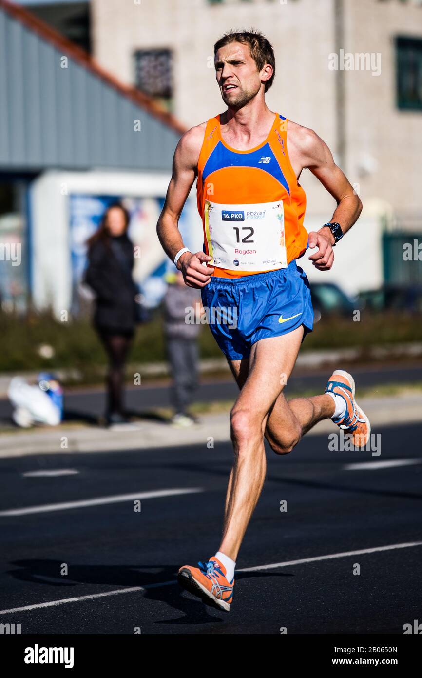 Marathon in Poznan, Poland. Colorful people, pop culture characters, 16 ...