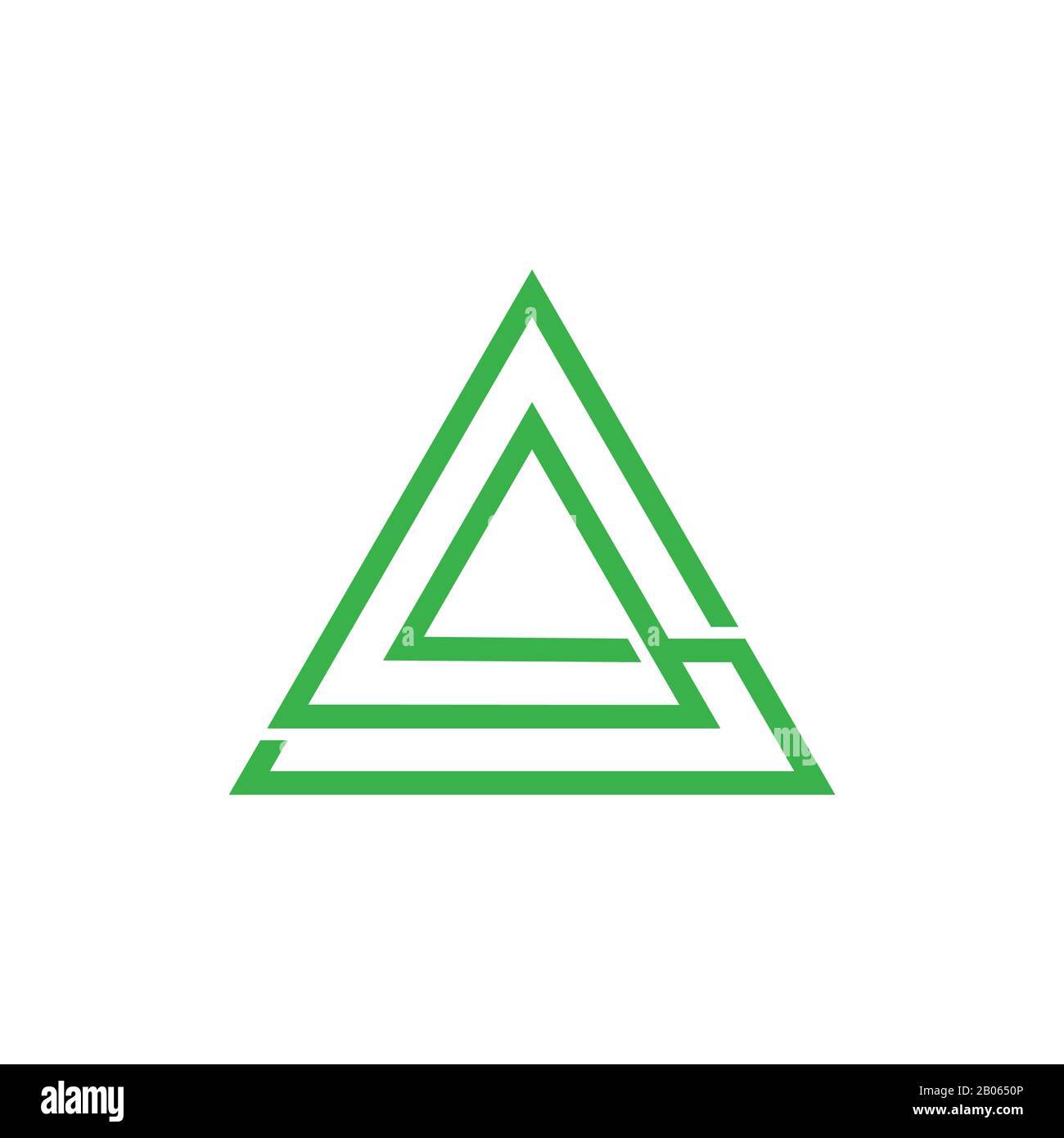 abstract simple triangle line geometric logo Stock Vector Image & Art ...