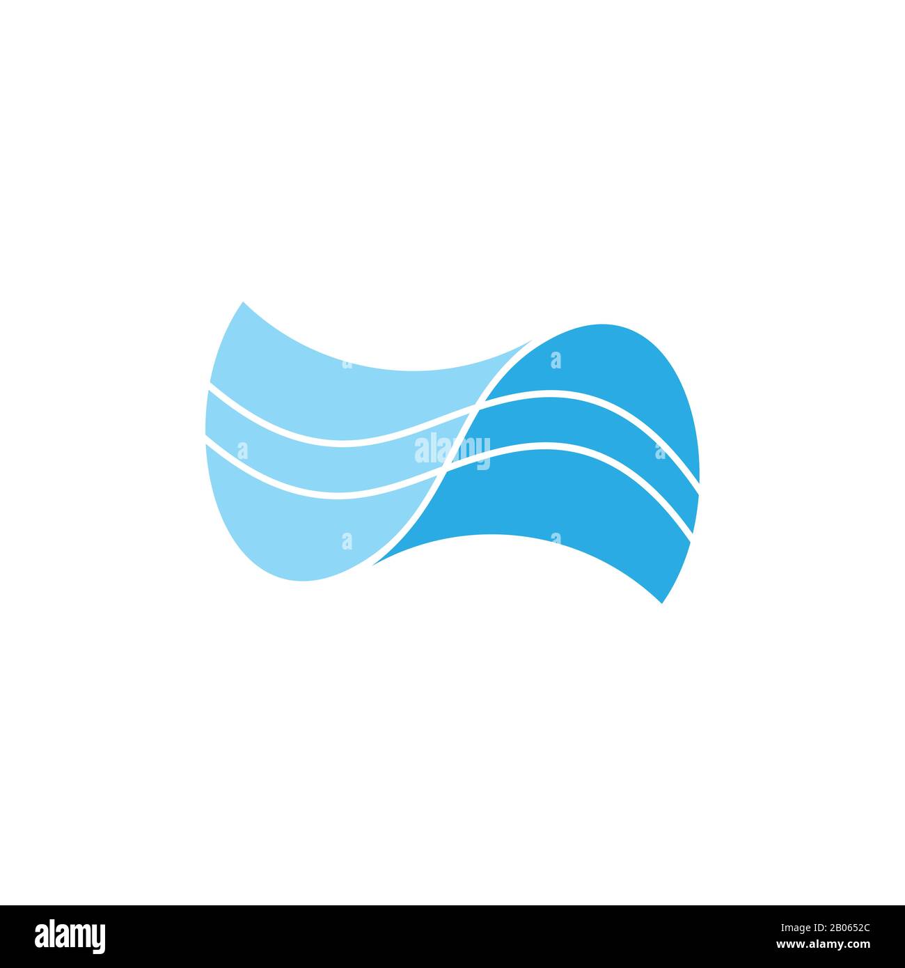 Abstract curved stripes Cut Out Stock Images & Pictures - Alamy